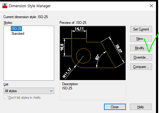 캐드 치수 오류-부분 치수 총합계와 전체 치수 다를 때 : 네이버 블로그