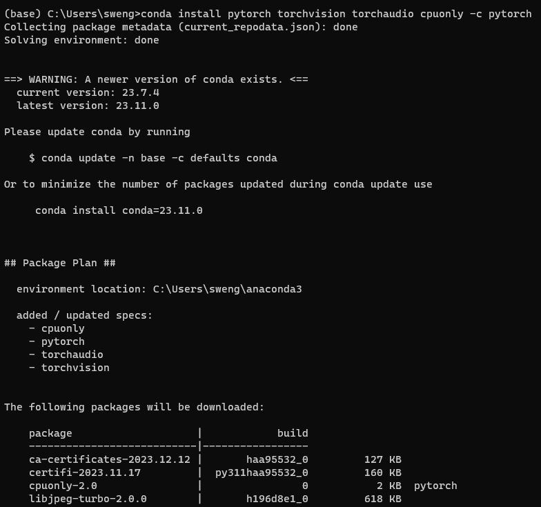 [머신러닝/딥러닝] PyTorch 설치 환경 설정하기 anaconda visual studio code VSCode NVIDIA ...