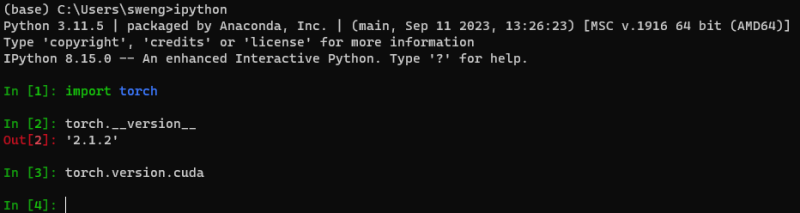[머신러닝/딥러닝] PyTorch 설치 환경 설정하기 anaconda visual studio code VSCode NVIDIA ...