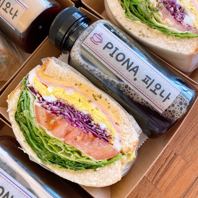 피오나샌드위치 원주 카페 샌드위치 단체주문 : 네이버 블로그