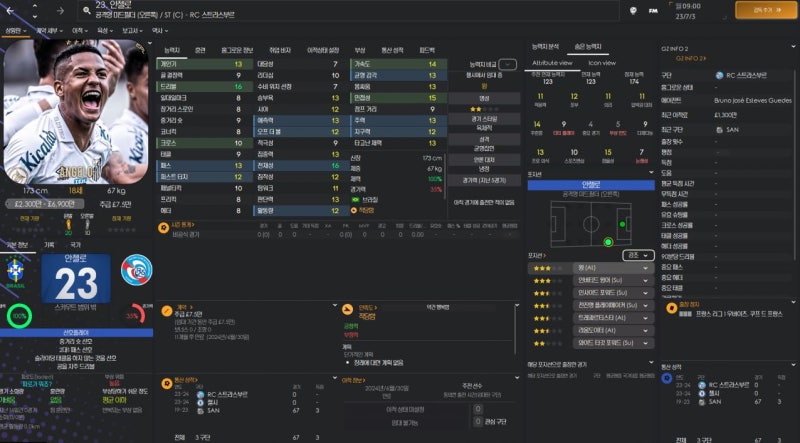 FM2024 본좌 유망주 좌,우 윙어(LW, RW) : 네이버 블로그