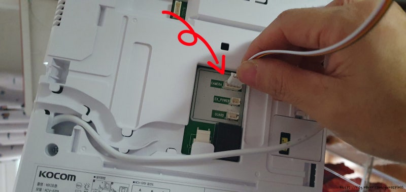 코콤 비디오폰 KCV-S701 인터폰 설치 및 구입 후기 : 네이버 블로그