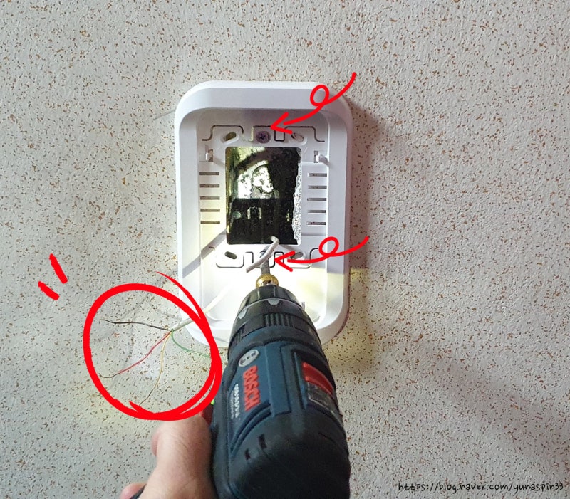 코콤 비디오폰 KCV-S701 인터폰 설치 및 구입 후기 : 네이버 블로그