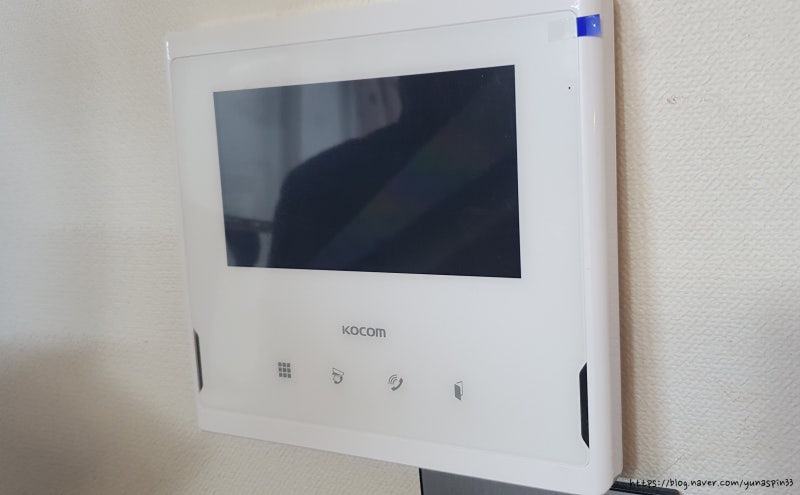 코콤 비디오폰 KCV-S701 인터폰 설치 및 구입 후기 : 네이버 블로그