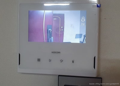 코콤 비디오폰 KCV-S701 인터폰 설치 및 구입 후기 : 네이버 블로그