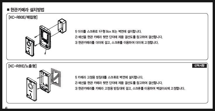 코콤 비디오폰 KCV-S701 인터폰 설치 및 구입 후기 : 네이버 블로그