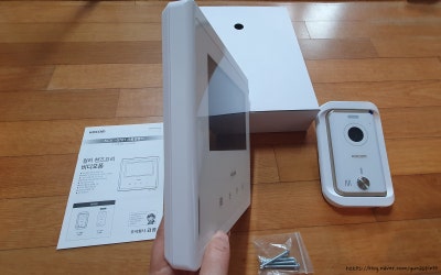 코콤 비디오폰 KCV-S701 인터폰 설치 및 구입 후기 : 네이버 블로그