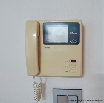 코콤 비디오폰 KCV-S701 인터폰 설치 및 구입 후기 : 네이버 블로그