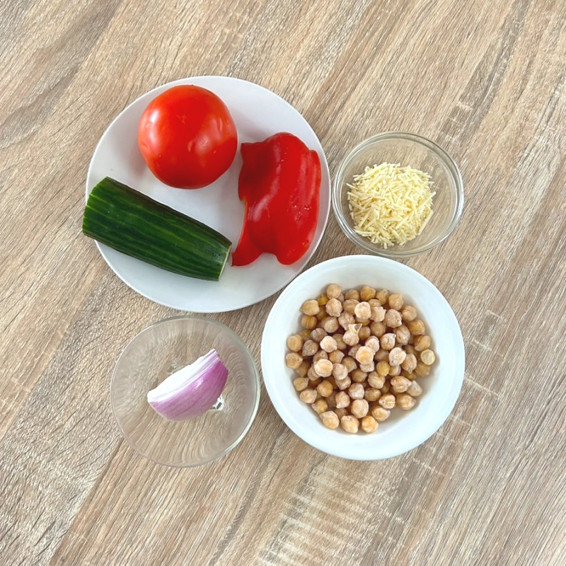 야채 듬뿍 상큼한 지중해식 병아리콩 샐러드 만들기 건강 다이어트 샐러드 레시피 네이버 블로그
