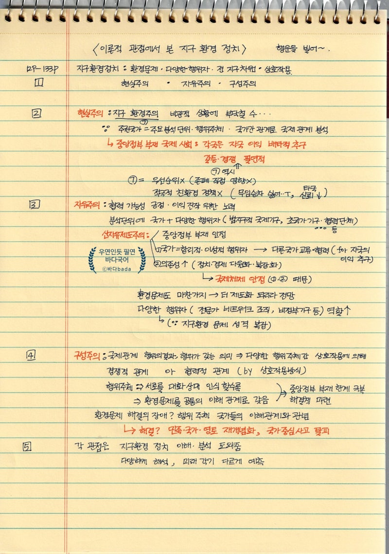 수능특강 독서 2025 한쪽 정리 중하위권용 재판매 가격유지 행위의 금지 이론적 관점에서 본 지구 환경 정치 바다국어