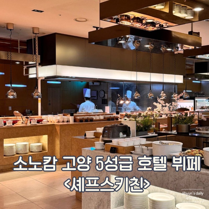 일산 5성급 호텔 소노캄 고양 셰프스키친 평일 디너 후기 네이버 블로그