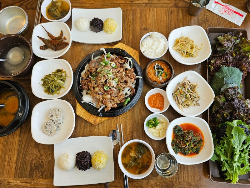 갈치저수지 맛집 가성비 좋은 군포 쌈밥 수리산채 네이버 블로그
