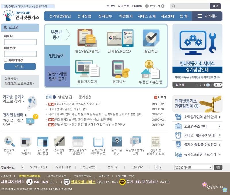 법인등기부등본 인터넷 발급방법 열람용 발급제출용 차이 네이버 블로그