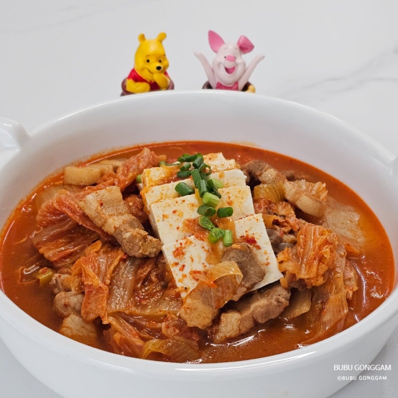 김치찌개 맛있게 끓이는법 돼지고기 삼겹살 김치찌개 황금 레시피 간단 캠핑 요리 네이버 블로그