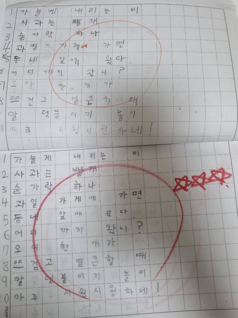 초등학교 2학년 받아쓰기 급수표 다운받기 초2 받아쓰기 준비 네이버 블로그