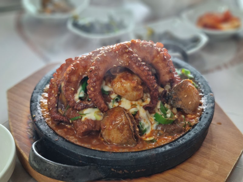 3박4일 대가족 제주도 여행 3일차 산방산 맛집 순천미향 제주삼합 순살갈치조림 네이버 블로그