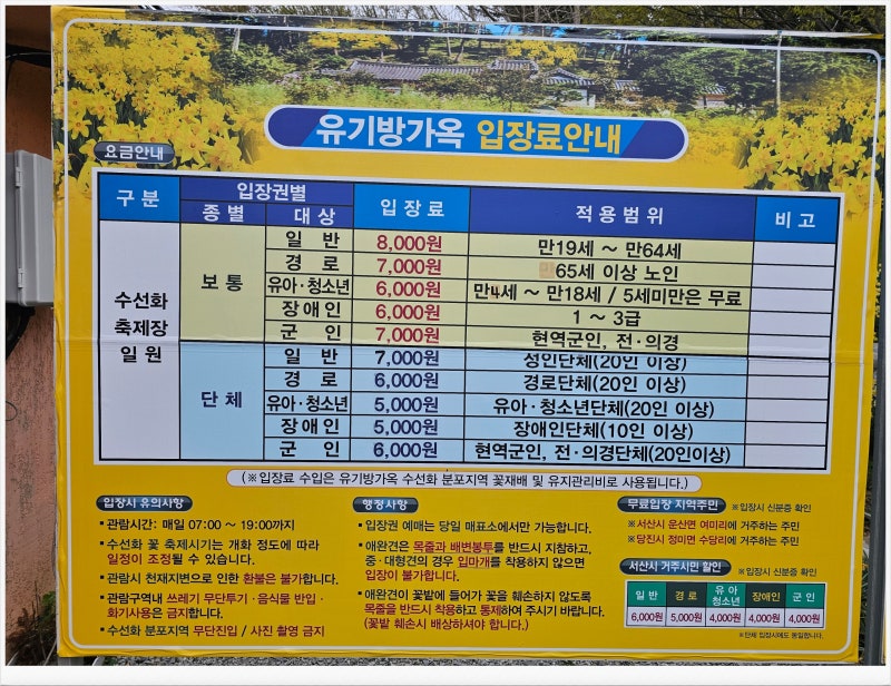충남 아이와 가볼 만한 곳 서산 유기방 가옥 수선화 꽃축제 네이버 블로그