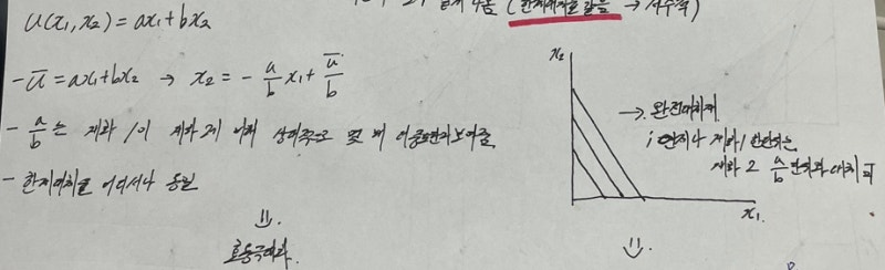 효용함수와 효용극대화 총정리 무차별곡선이 직선레온티에프콥더글라스인 경우 미시경제학 11 네이버 블로그