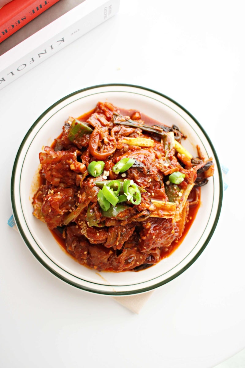 코다리조림 만드는법 시래기코다리간장조림 양념 반건조명태찜 요리 네이버 블로그