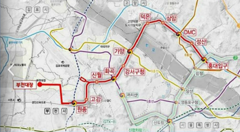 대장홍대선 노선도 진행상황 착공 Ft 덕은역 위치 및 Dmc역 신설 네이버 블로그