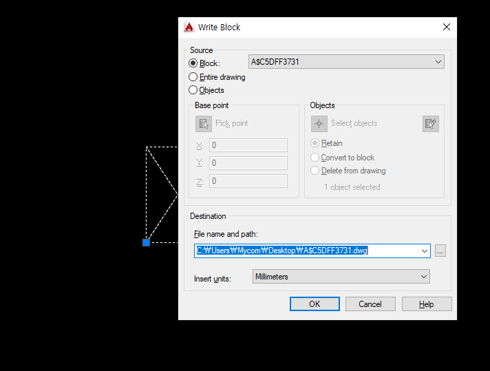 오토캐드 블록 불러오기 : 네이버 블로그