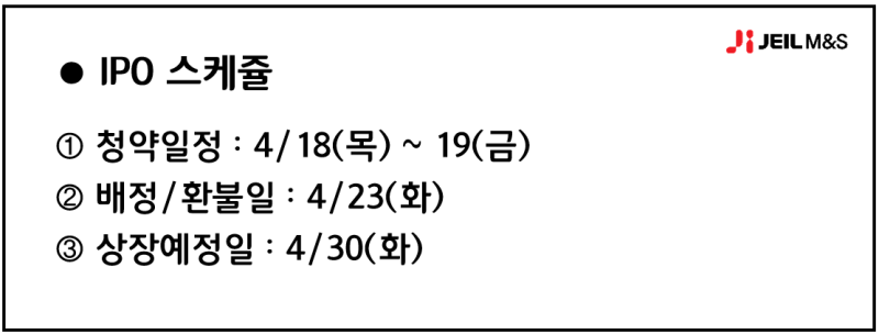 4월 제일엠앤에스 공모주 청약 일정 방법 공모가 증거금 등주부 및 소액 재테크 네이버 블로그