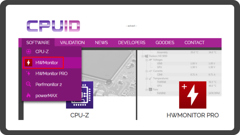 HWMonitor 그래픽카드, CPU 온도 측정 프로그램 : 네이버 블로그