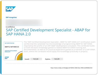SAP 자격증 시험 종류 공부법 알아보기 ! ABAP & SD Certification 취득 - 1. 자격 검증 : 네이버 블로그