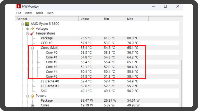 Hwmonitor 그래픽카드 Cpu 온도 측정 프로그램 네이버 블로그