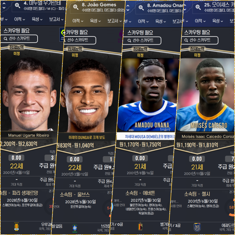 FM2024(풋볼매니저2024) 유망주 수미 TOP4 : 네이버 블로그