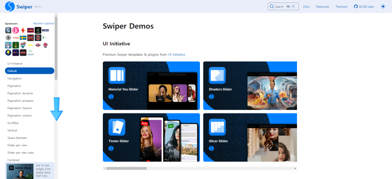 [라이브러리] swiper.js 슬라이드 사용법, 커스텀, 적용실패이유, 옵션 정리, 반응형 : 네이버 블로그