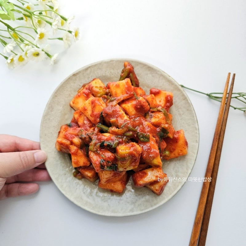 백종원 깍두기 레시피 무우김치 담그는법 양념 만들기 : 네이버 블로그