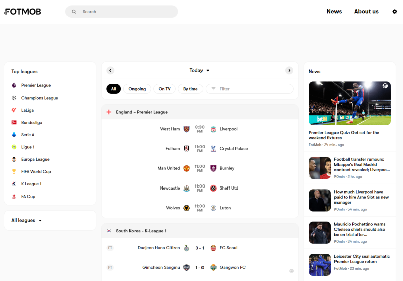 [축구분석] 축구 경기 통계 분석 사이트 및 애플리케이션 추천 - FotMob : 네이버 블로그
