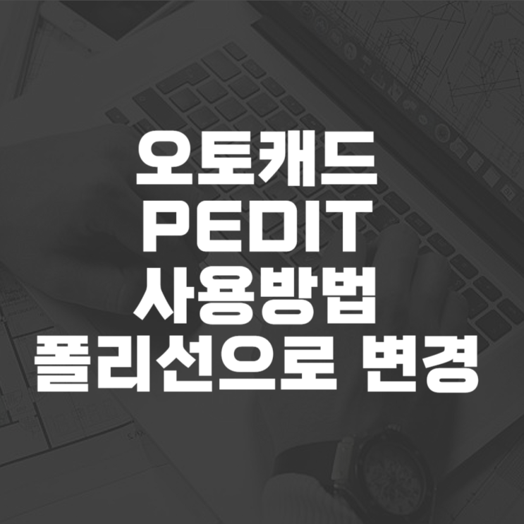 오토캐드 pedit 사용방법 폴리선으로 변경