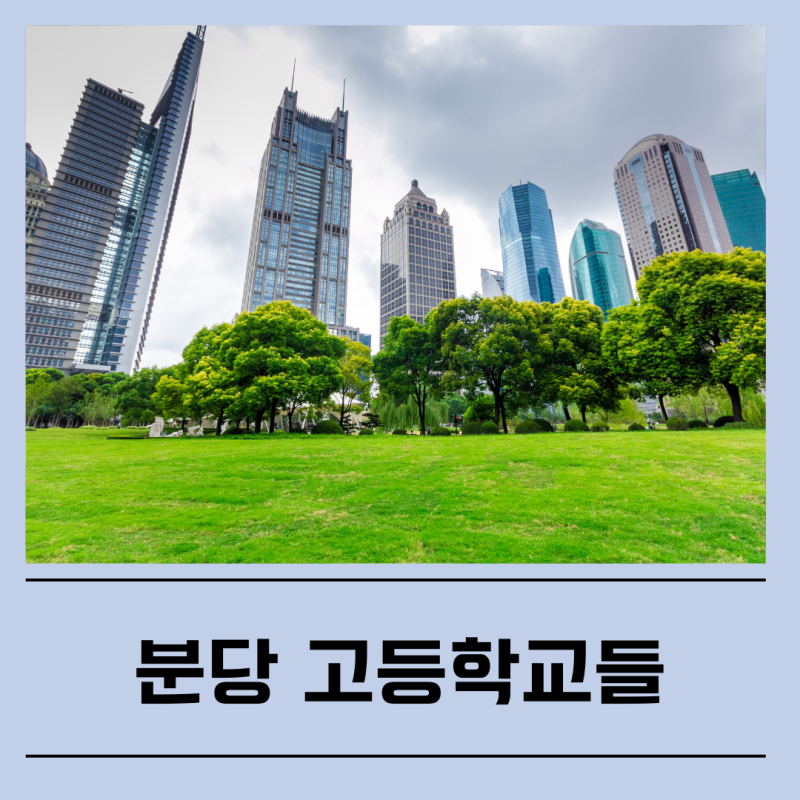 분당 고등학교 순위 및 서울대 입결 정리 네이버 블로그