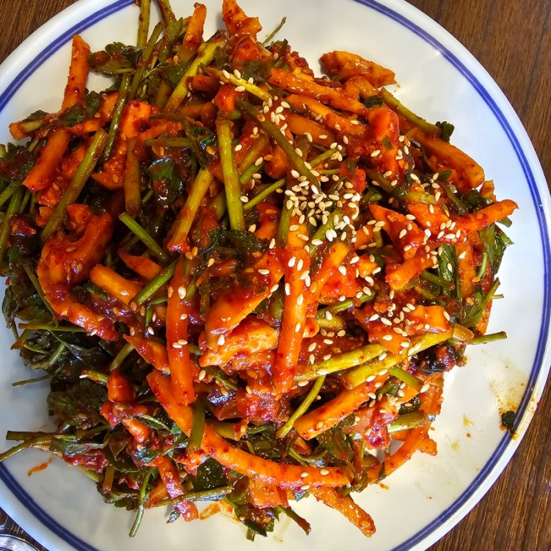 대구 푸른회식당 오징어무침회 납작만두에 반하다 네이버 블로그