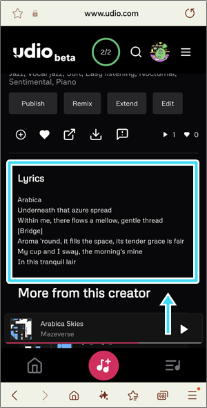 ai 작곡 음악만들기 udio - 스마트폰에서 사용하는 방법 : 네이버 블로그