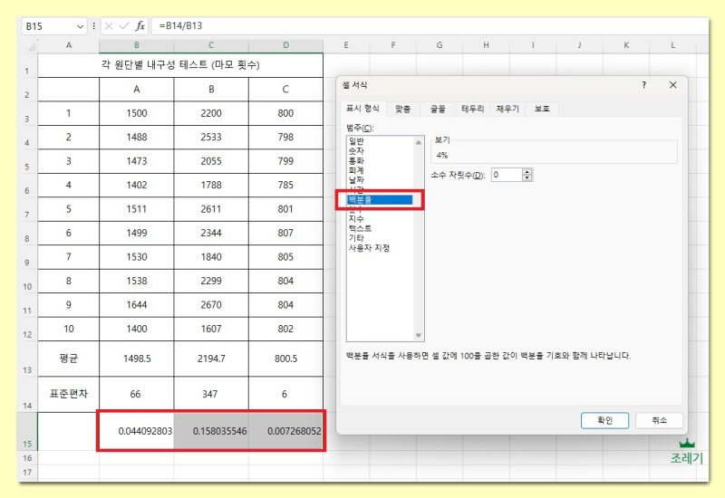 엑셀 표준편차 함수 평균과의 차이 분포도 및 오차범위 구하기 활용 방법 네이버 블로그