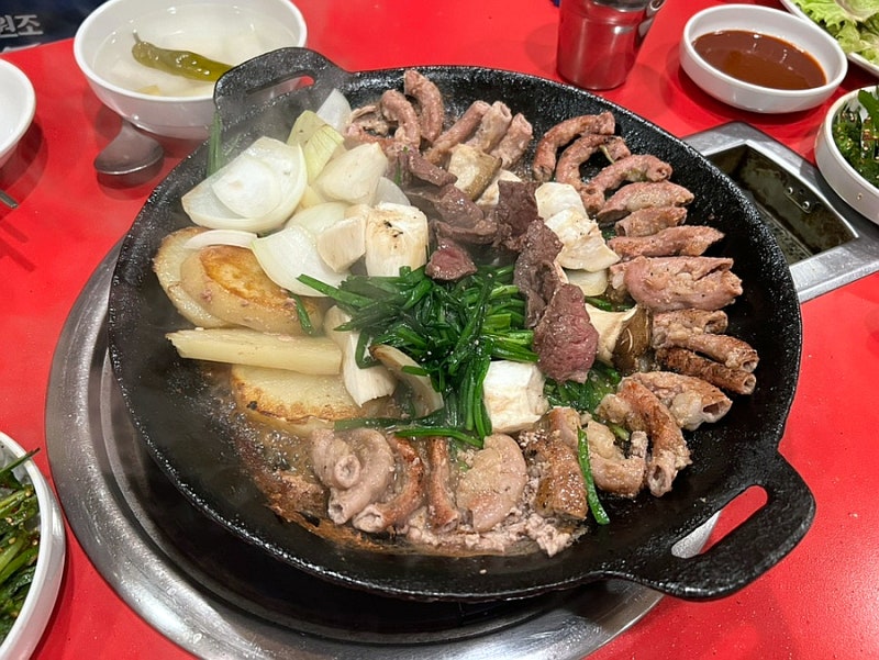 왕십리맛나곱창 소곱창구이 간 천엽 서비스 나와요 네이버 블로그