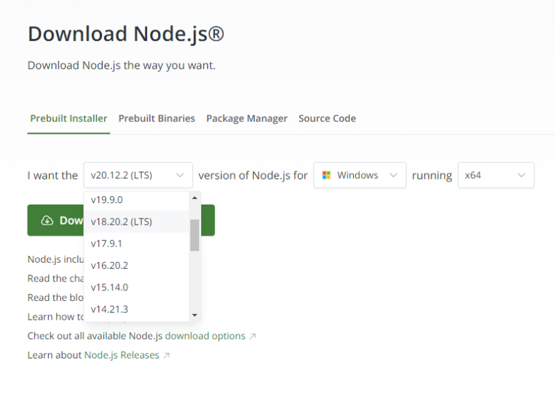 [Node.js] 노드 다운로드 하기 : 네이버 블로그
