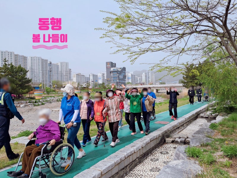 🌼 동행재활실버케어 노인주간보호센터 봄나들이 🌷 24년 4월 울산 북구 매곡 노인주간보호 나들이 네이버 블로그