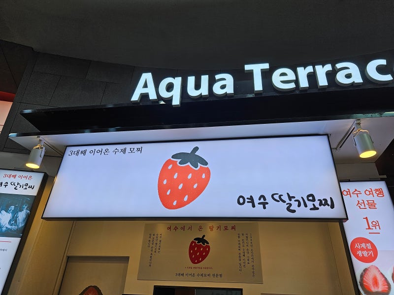 3대 여수 딸기모찌 본점 아쿠아플라넷점 이순신 광장 주차장 네이버 블로그