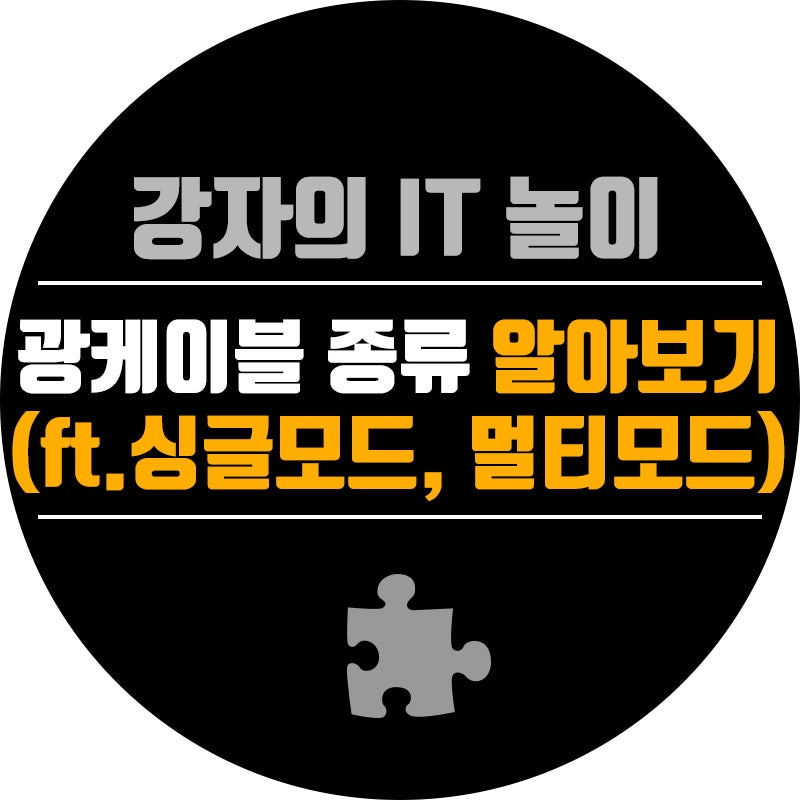 광케이블 종류 알아보기(ft.싱글모드, 멀티모드) : 네이버 블로그