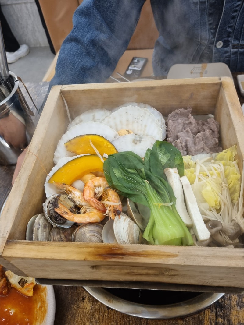 강릉교동 맛집 샤브샤브 편백찜이 맛있는 솔담편백찜 네이버 블로그