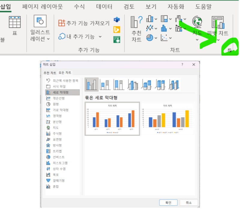 엑셀 그래프 만들기 막대 꺾은 선형 원형 혼합 그래프 그리기 총정리 네이버 블로그