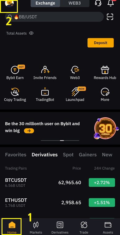 바이비트 레퍼럴 확인 방법 2가지 | 모바일 앱 및 홈페이지 : 네이버 블로그