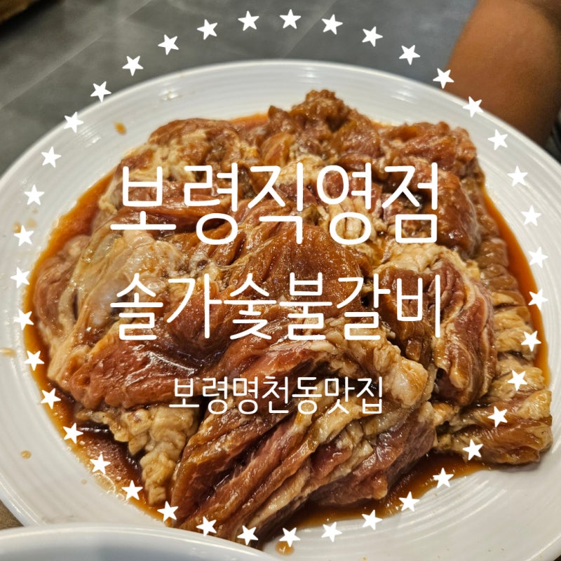 보령 명천동 맛집 솔가 숯불갈비 보령직영점 갈비양념이 너무나도 맛있는 갈비맛집 네이버 블로그