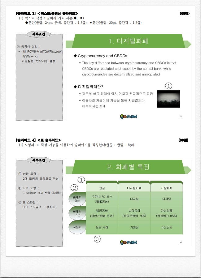 ITQ자격증 - ITQ파워포인트 2024년 05월 11일 A형 기출문제 풀이(2021버전) : 네이버 블로그