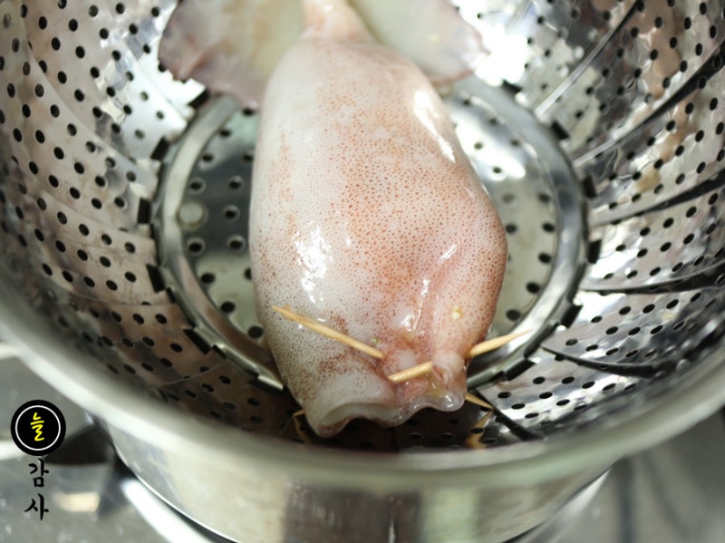 냉동 오징어순대 만들기 맛있는 오징어찜 별미 오징어통찜 만드는법 네이버 블로그