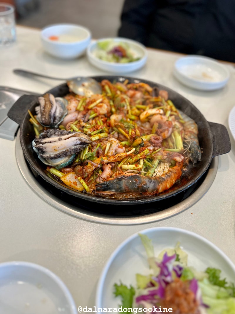 강원도 고성 철판요리 맛집 고식당 해물낙지철판요리 전복 관자 새우 신선그잡채 네이버 블로그